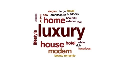 Luxury animated word cloud, text design ... | Stock Video | Pond5