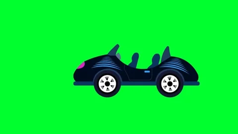 Luxury colorful Car Green screen Animati... | Stock Video | Pond5