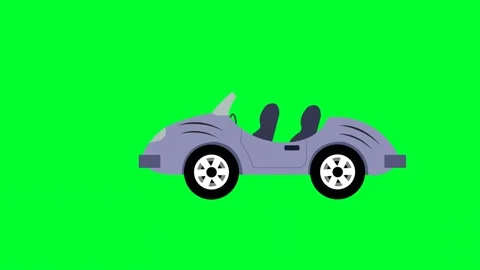 Luxury colorful Car Green screen Animati... | Stock Video | Pond5