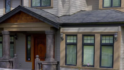 luxury house with nice summer landscape... | Stock Video | Pond5