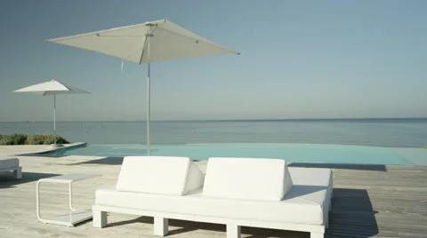 Luxury oceanfront high class resort with... | Stock Video | Pond5