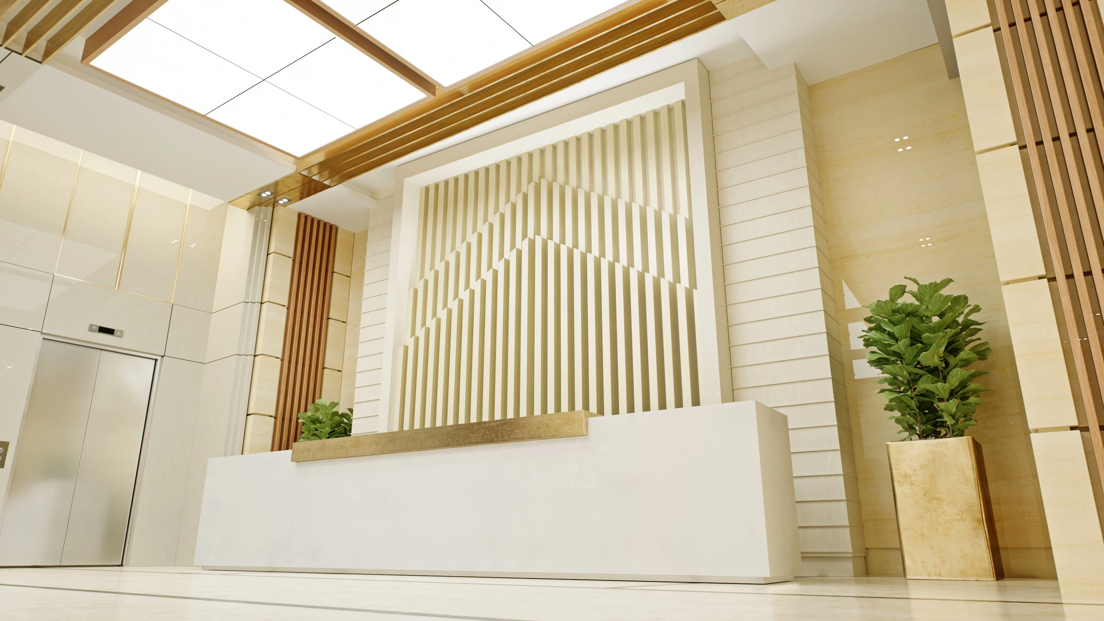 Luxury Office Reception Design