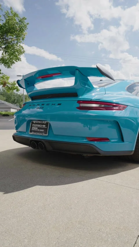 Luxury Sport Car Rear View, Bumper, Spoi... | Stock Video | Pond5