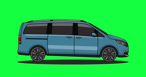 Luxury Van Car Animation 2d , Luxury Van... | Stock Video | Pond5