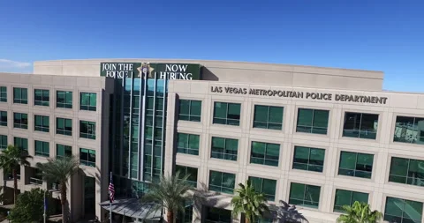 LVMPD Headquarters Las Vegas police day ... | Stock Video | Pond5