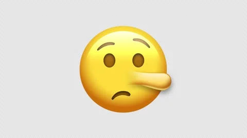 Lying Face Emoji Animated on a Transpare... | Stock Video | Pond5