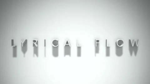 lyrical flow 3D title animation white te... | Stock Video | Pond5