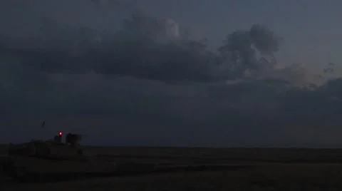 M1A2 Abrams tanks Night Fire and Maneuve... | Stock Video | Pond5