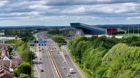 M60 Ring Road, Manchester. | Stock Video | Pond5