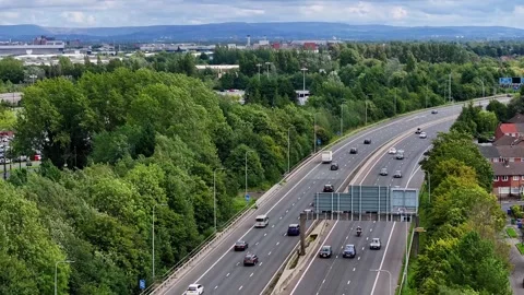 M60 Ring Road, Manchester. | Stock Video | Pond5