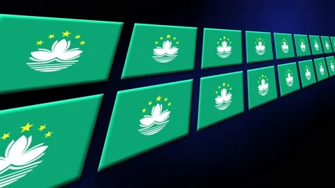 Macao Flag Animated Background 3d Animat... | Stock Video | Pond5