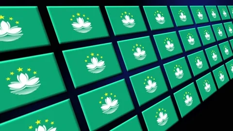 Macao Flag Animated Background 3d Animat... | Stock Video | Pond5