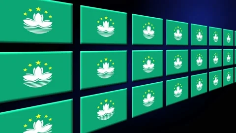 Macao Flag Animated Background 3d Animat... | Stock Video | Pond5