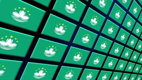 Macao Flag Animated Background 3d Animat... | Stock Video | Pond5