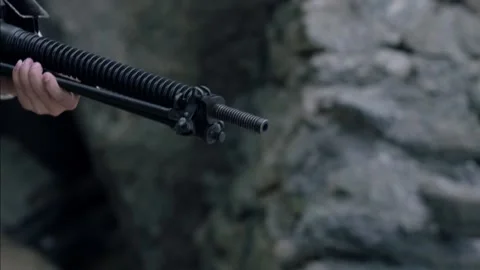 Machine gun fire | Stock Video | Pond5