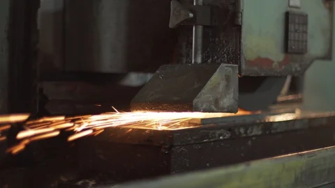 The machine processes metal forming spar... | Stock Video | Pond5