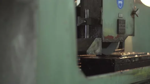 The machine processes metal forming spar... | Stock Video | Pond5