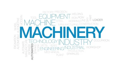 Machinery animated word cloud, text desi... | Stock Video | Pond5