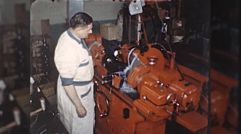 Machinist ENGINE REBUILD Machine Shop MA... | Stock Video | Pond5