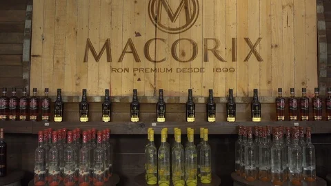 Macorix rum bottles, Puerto Plata, Domin... | Stock Video | Pond5