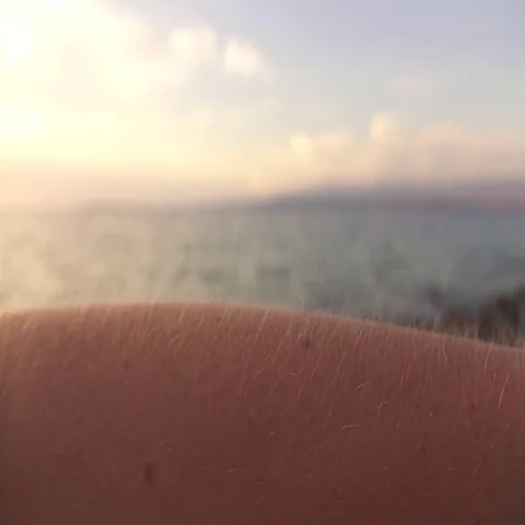 MACRO: Chills on human skin on beautiful... | Stock Video | Pond5