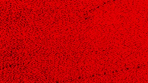 Macro Close-up of Eerie Red Static on Tv... | Stock Video | Pond5