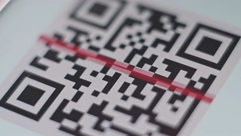 Macro Close Up of Scanning QR Code with ... | Stock Video | Pond5
