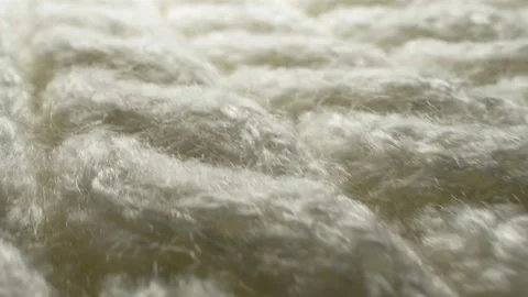 macro. textile background. white wool kn... | Stock Video | Pond5