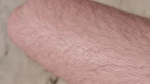 Macro View of Human Arm Hair Standing Up... | Stock Video | Pond5