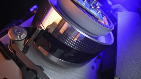 Macro view of magnetic head mechanism in... | Stock Video | Pond5