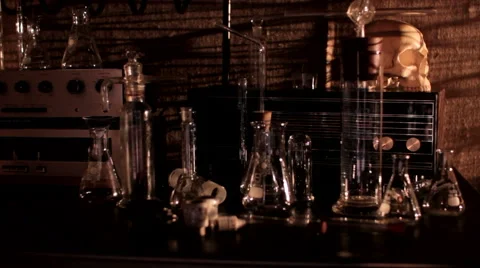 Mad Scientist Lab Stock Footage ~ Royalty Free Stock Videos | Pond5