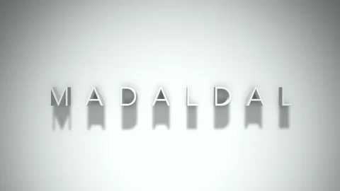 Madaldal 3D title animation with shadows... | Stock Video | Pond5
