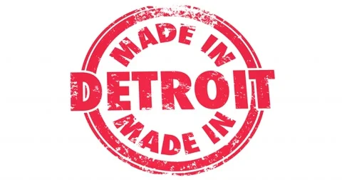 Made in Detroit Stamp Product Pride Manu... | Stock Video | Pond5