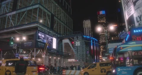 Madison Square Garden at Night, Ranger G... | Stock Video | Pond5