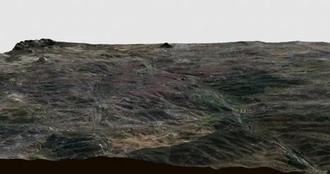 Madrid north to south map with 3d relief... | Stock Video | Pond5