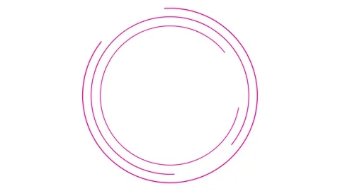 magenta circle frame white | Stock Video | Pond5
