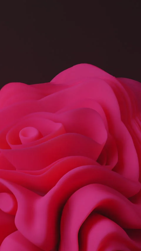 Magenta Flower animated, 3D Render, 4k, ... | Stock Video | Pond5