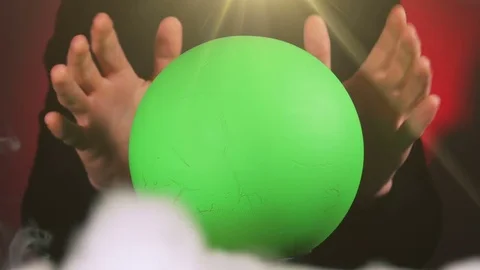 Crystal Ball Green Screen Stock Footage ~ Royalty Free Stock Videos | Pond5