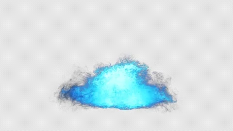 Magic blue fire isolate. Footage with al... | Stock Video | Pond5
