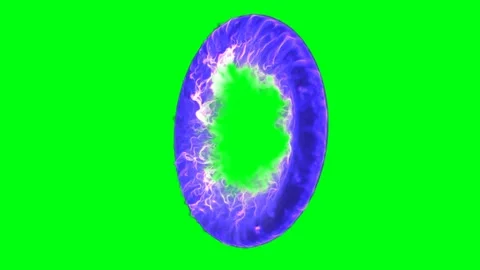 Magic blue fire isolate on green screen ... | Stock Video | Pond5