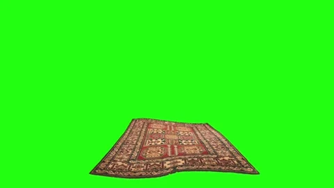 Magic carpet flying green screen footage | Stock Video | Pond5