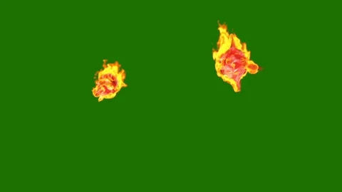 Magic Fire Ball Green Screen 3D Renderin... | Stock Video | Pond5