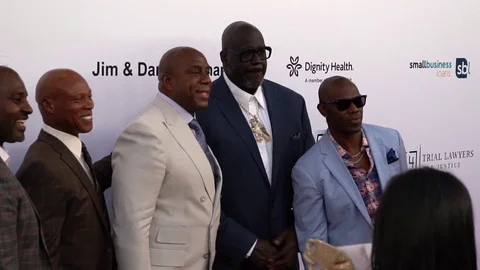 Magic Johnson, Shaq among special guests... | Stock Video | Pond5