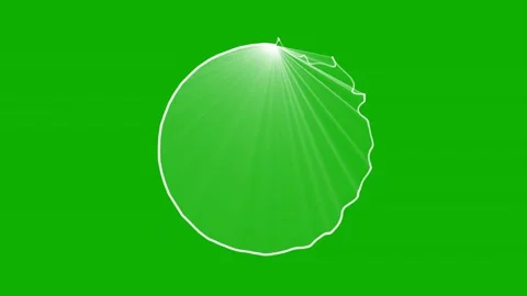 Magic light rays circle green screen mot... | Stock Video | Pond5