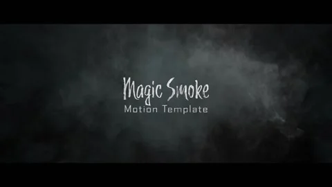 Magic Smoke Reveal ~ After Effects Project #146834000