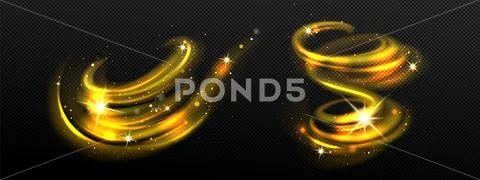 Magic spiral, twist effect with stars and sparkles: Royalty Free #201238698