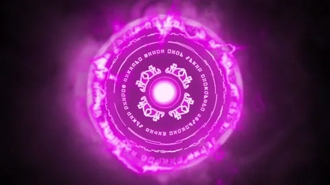 Magic summon circle with Purple magic th... | Stock Video | Pond5