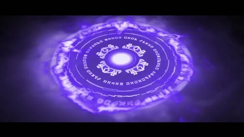 Magic summon circle with Purple magic th... | Stock Video | Pond5