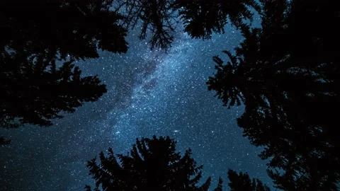 Magic top view of milky way galaxy stars... | Stock Video | Pond5