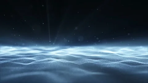 Magic waves animation with shining light... | Stock Video | Pond5